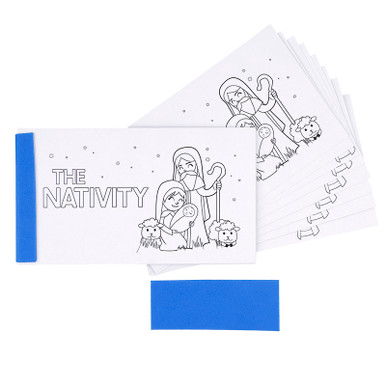 Color Your Own Nativity Flip Book - 18/pk - [Consumer]Autom
