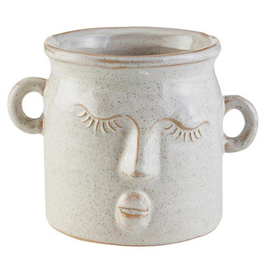 Ceramic Face Pot - Large