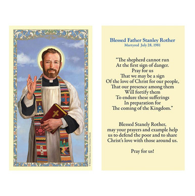 Blessed Father Stanley Rother Holy Card - 25/pk - [Consumer]Autom