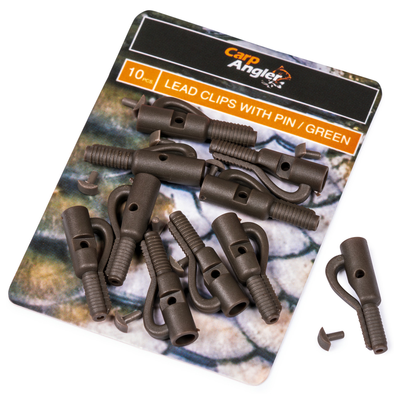 Carp Angler Lead Clips with Pin (10 pcs)