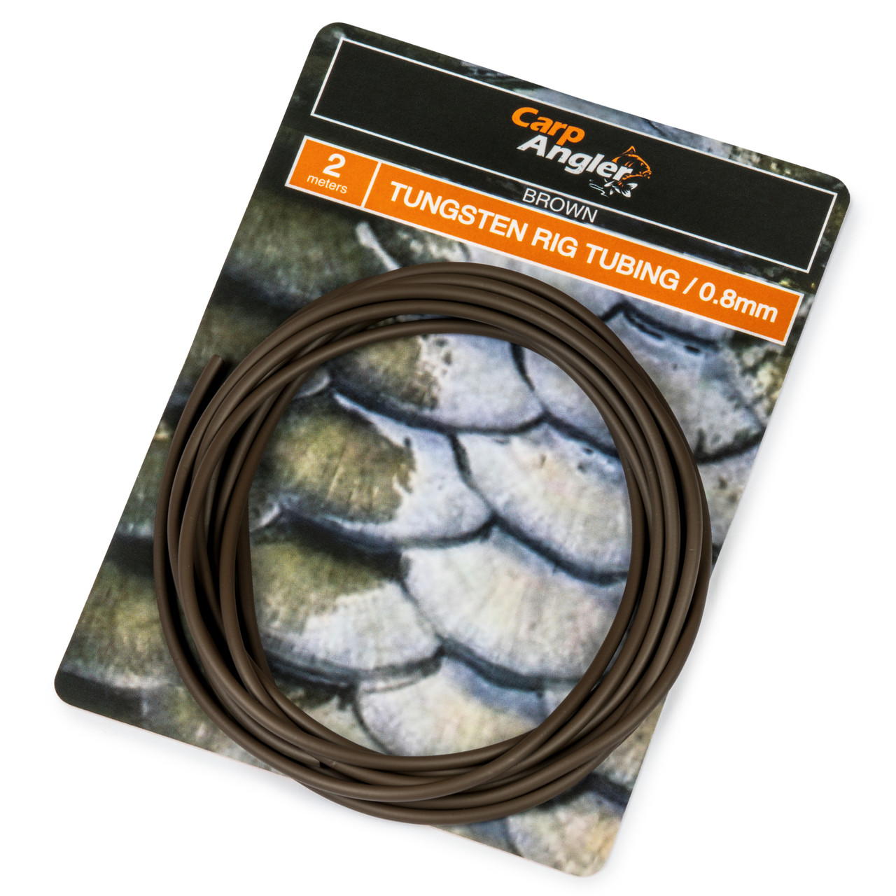 Carp Angler Tungsten Rig Tubing (Brown / 0.8mm / 2m)