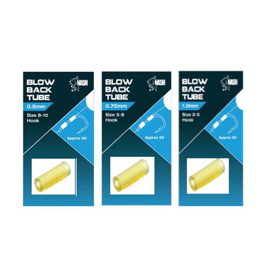 Nash Blow Back Tubes (Clear, 50 pcs)
