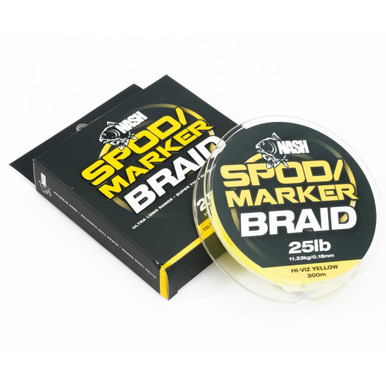 Nash Hi Viz Yellow Spod and Marker Braid (25lb / 300m)