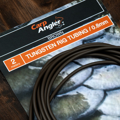 Carp Angler Tungsten Rig Tubing (Brown / 0.8mm / 2m)