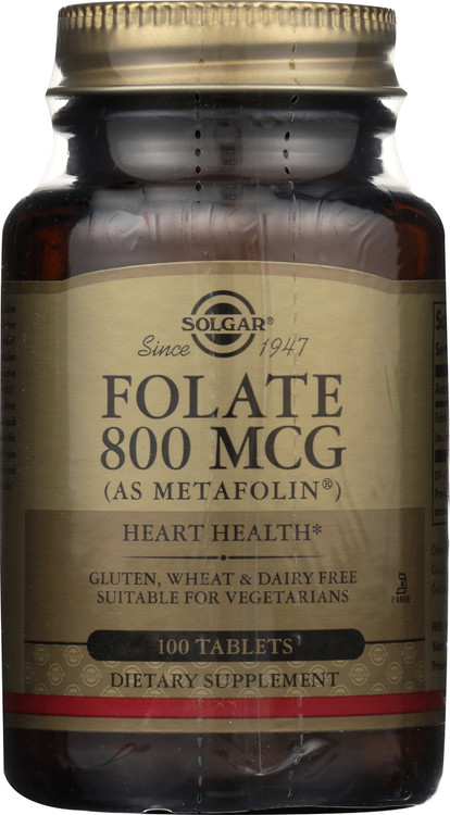 Folate 800mcg as Metafolin 100 Tablets - BuyVites.com
