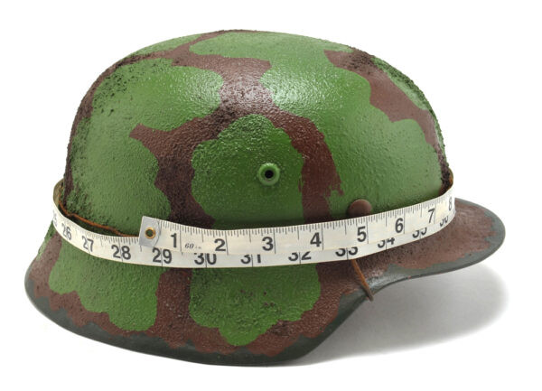 German WW2 M35 Steel Helmet Green Brown Camouflage w/Texture Wire ...