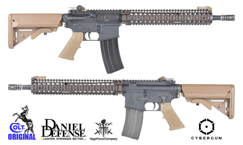 VFC M4 SOPMOD RIS II COLT Licensed AEG (FDE) - Hero Outdoors