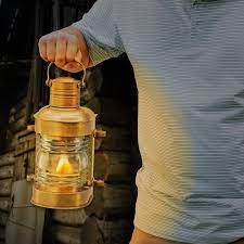 Brass Cargo Ship Oil Lamp - Hero Outdoors