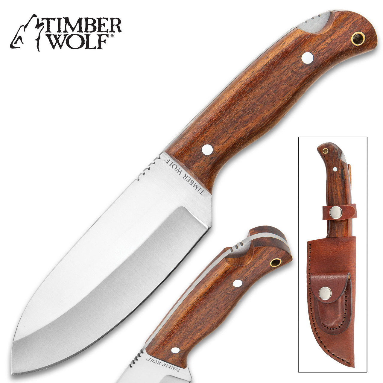 Timber Wolf All-Terrain Knife With Sheath - Hero Outdoors