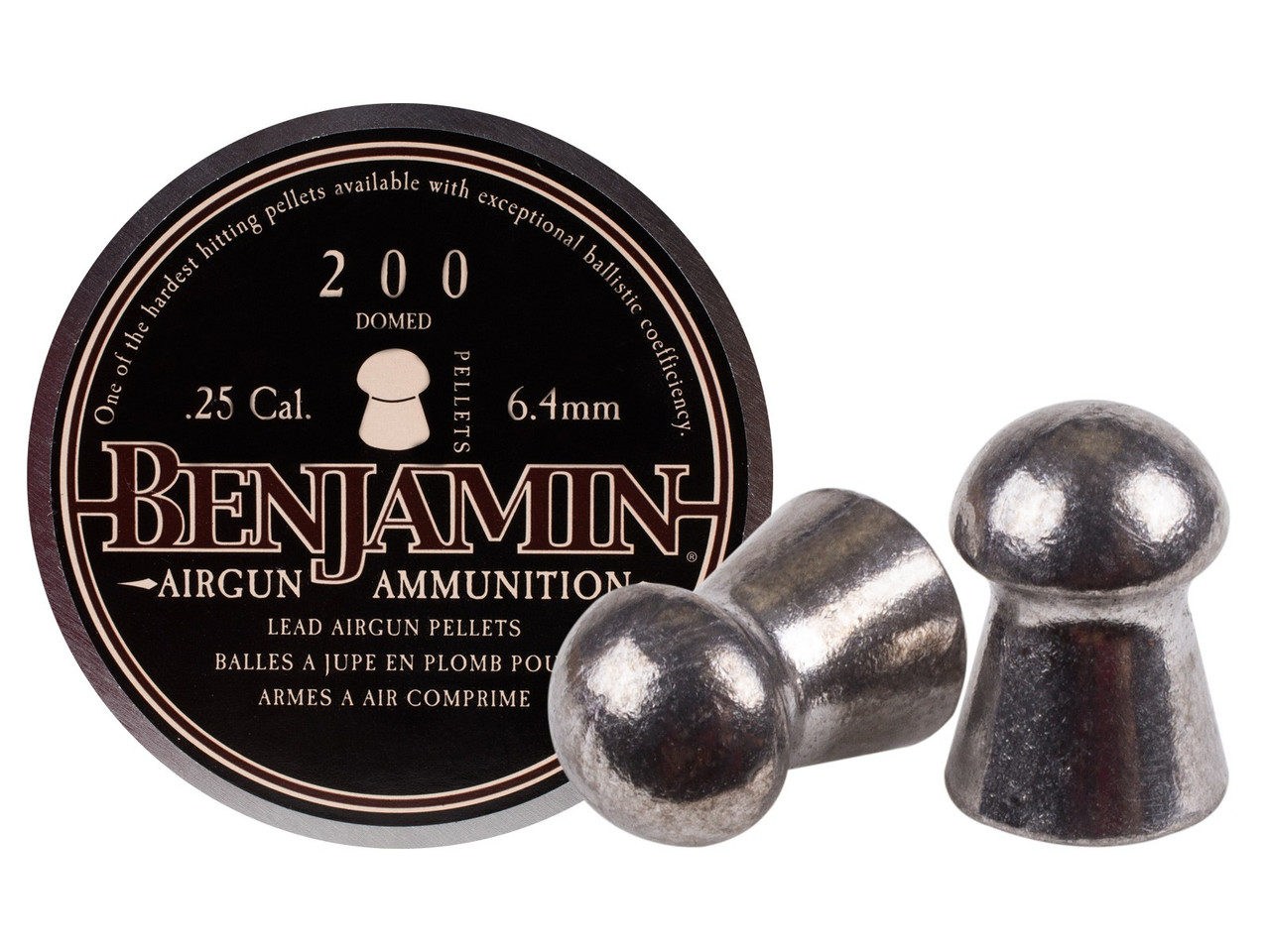 Benjamin .25 Cal, 27.8 Grains, Domed - 200ct - Hero Outdoors