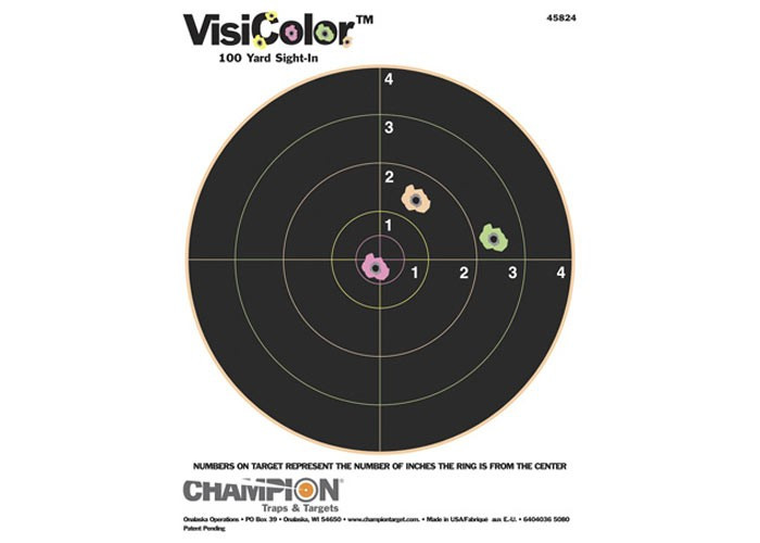 Champion VisiColor High-Visibility Paper Targets, 8" Bull - 10pk - Hero ...