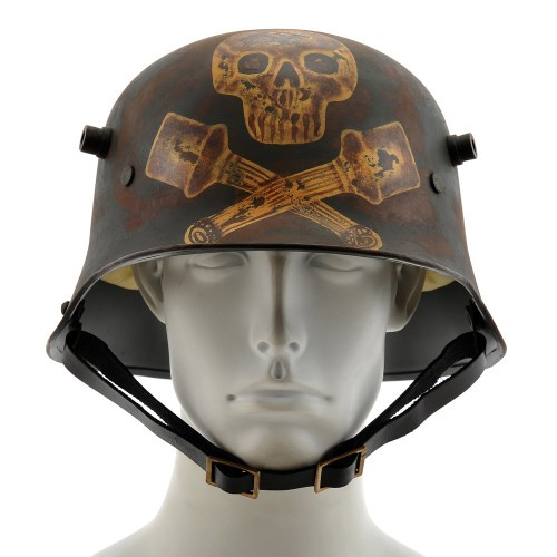 German WW1 M1916 Steel Helmet Stormtrooper Sturmtruppen w/Skull ...
