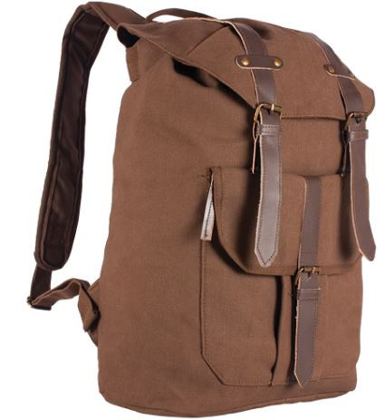 Retro European Style Rucksack Brown - Hero Outdoors
