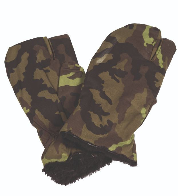 Czech Armed Forces M95 Camo Trigger Finger Mittens - Hero Outdoors