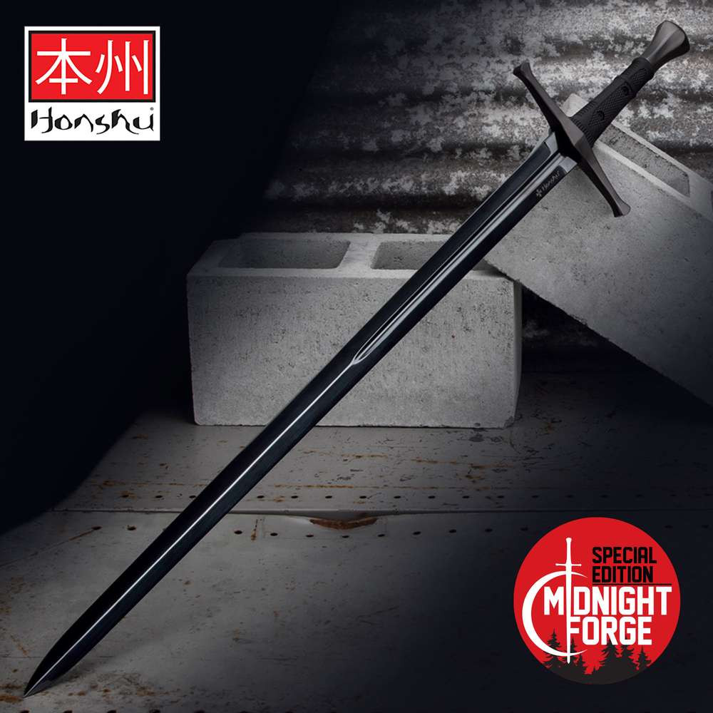 Honshu Midnight Forge Broadsword And Scabbard - Hero Outdoors