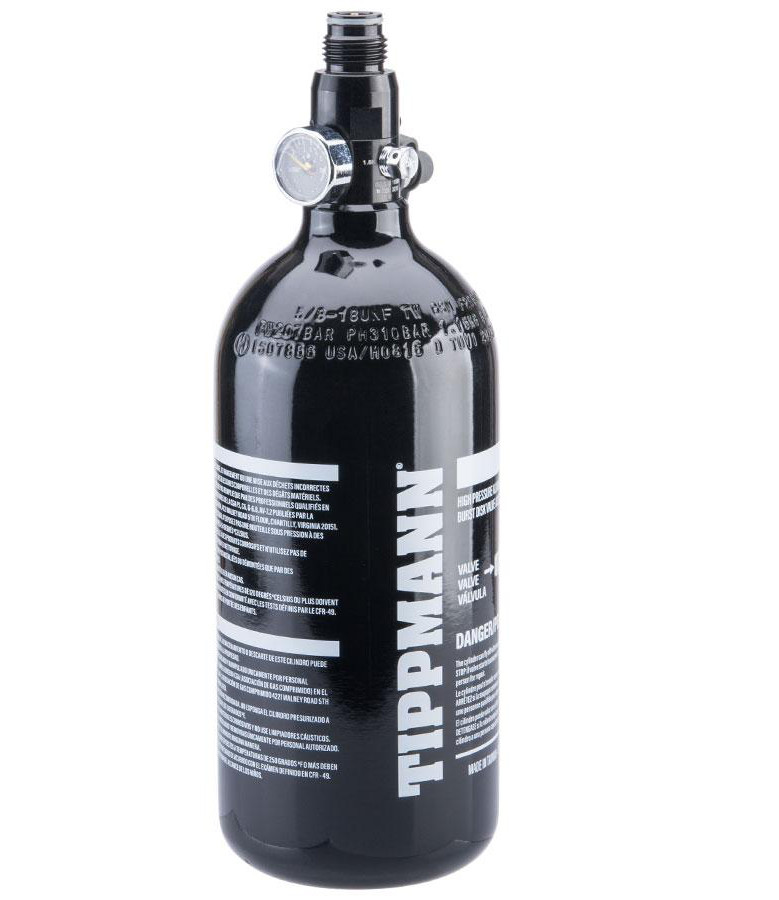 Tippmann 48/3000 Aluminum Compact HPA System Air Tank with Regulator ...