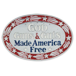 Buckle - God, Guns & Glory Belt Buckle - Hero Outdoors