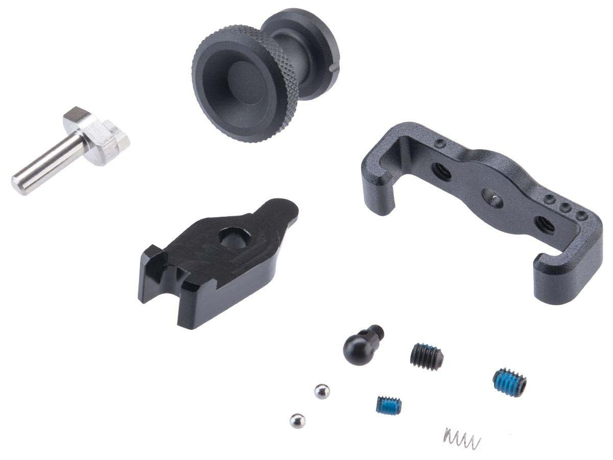 Titanium Tactical Industry Selector Switch & Competition Charging Handle for Action Army AAP-01 ...