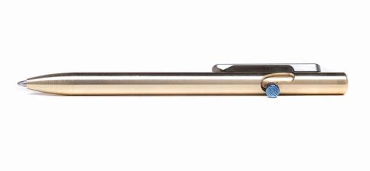 Tactile Turn Slim Bolt Action Pen Short - Bronze w/ Timascus Bolt ...