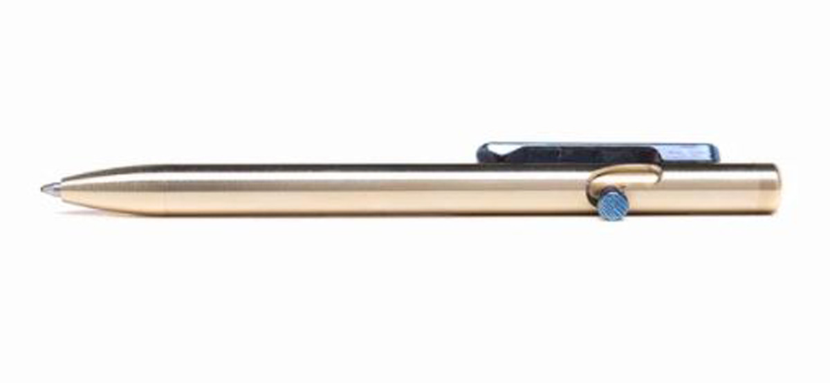 Tactile Turn Slim Bolt Action Pen Short - Bronze w/ Timascus Bolt ...