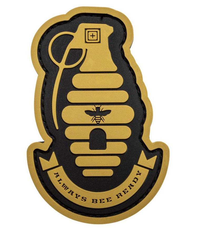 5.11 Tactical "Bee Ready" PVC Morale Patch - Hero Outdoors