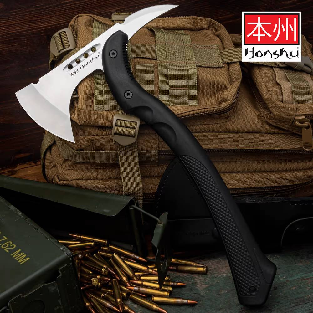 Honshu Karito Tomahawk Axe And Sheath - Hero Outdoors