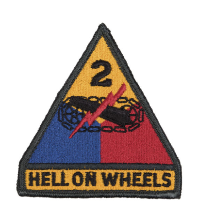 U.S. Repro 2nd Armor Div. Patch (HELL ON WHEELS) - Hero Outdoors