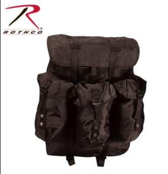 Rothco G.I. Type Large Alice Pack - Black - Hero Outdoors