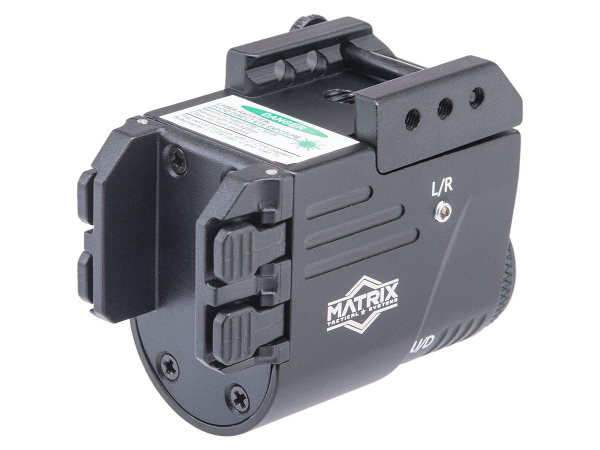 Matrix Tactical L53A10 Compact Pistol Flashlight w/ Red & Green Laser ...