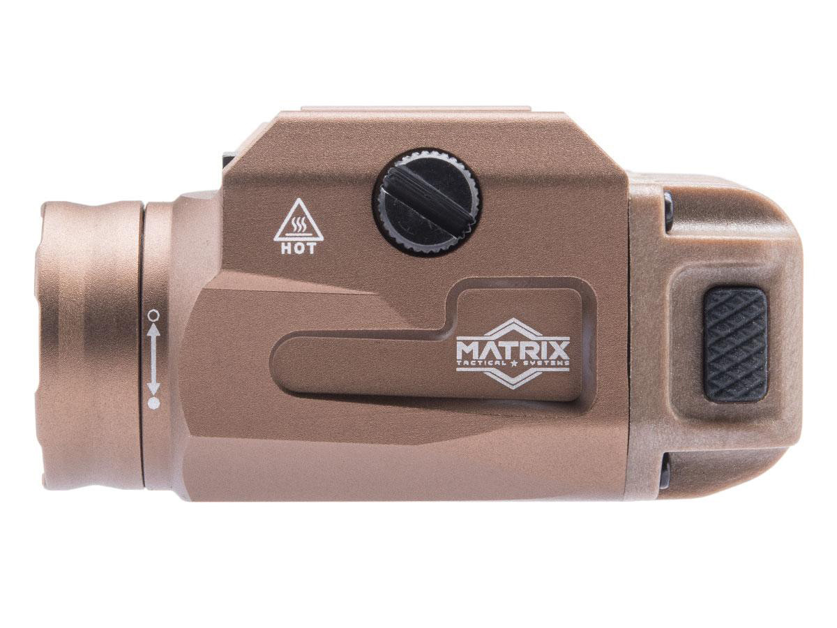 Matrix Tactical L5215B 600/500 Lumen Pistol Flashlight w/ Rechargeable ...