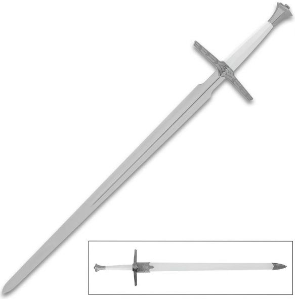 White Witching Sword And Scabbard - 2Cr13 Stainless Steel Blade - Hero ...