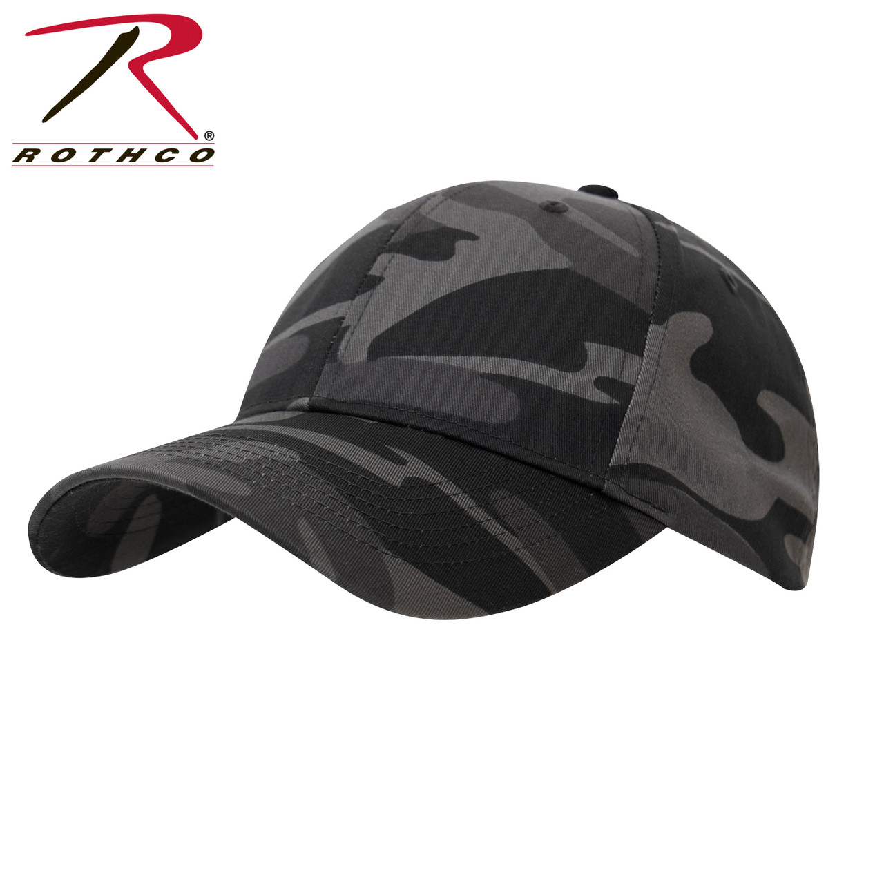 Rothco Color Camo Supreme Low Profile Cap - Black Camo - Hero Outdoors
