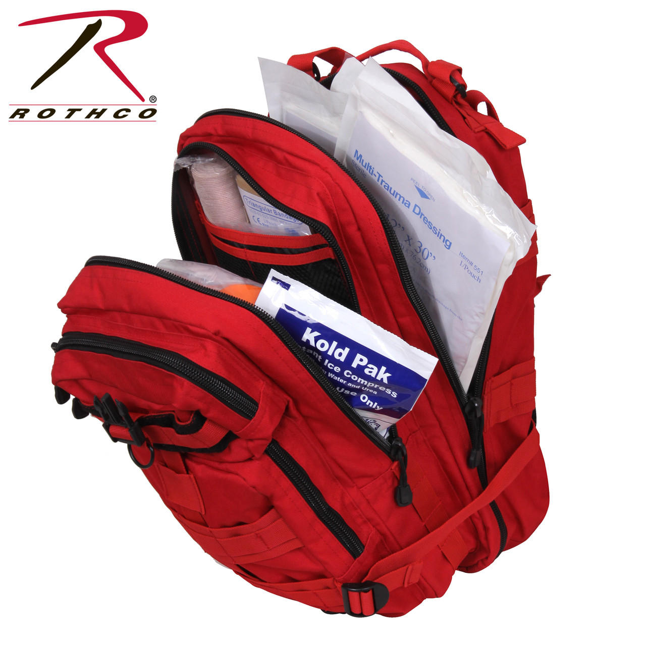 Rothco Military Trauma Kit - Red - Hero Outdoors