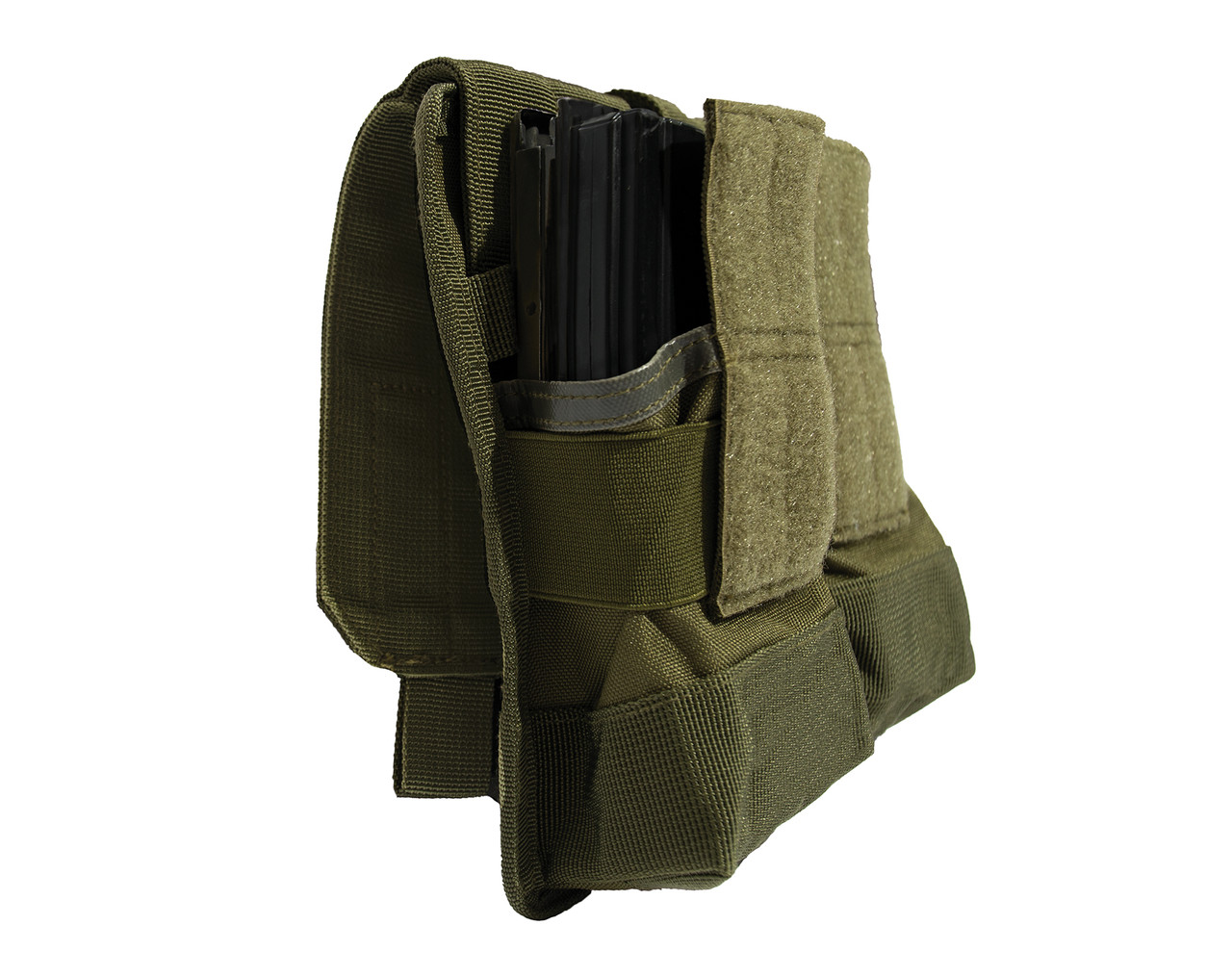 Rothco MOLLE Universal Double Rifle Mag Pouch - Olive Drab - Hero Outdoors