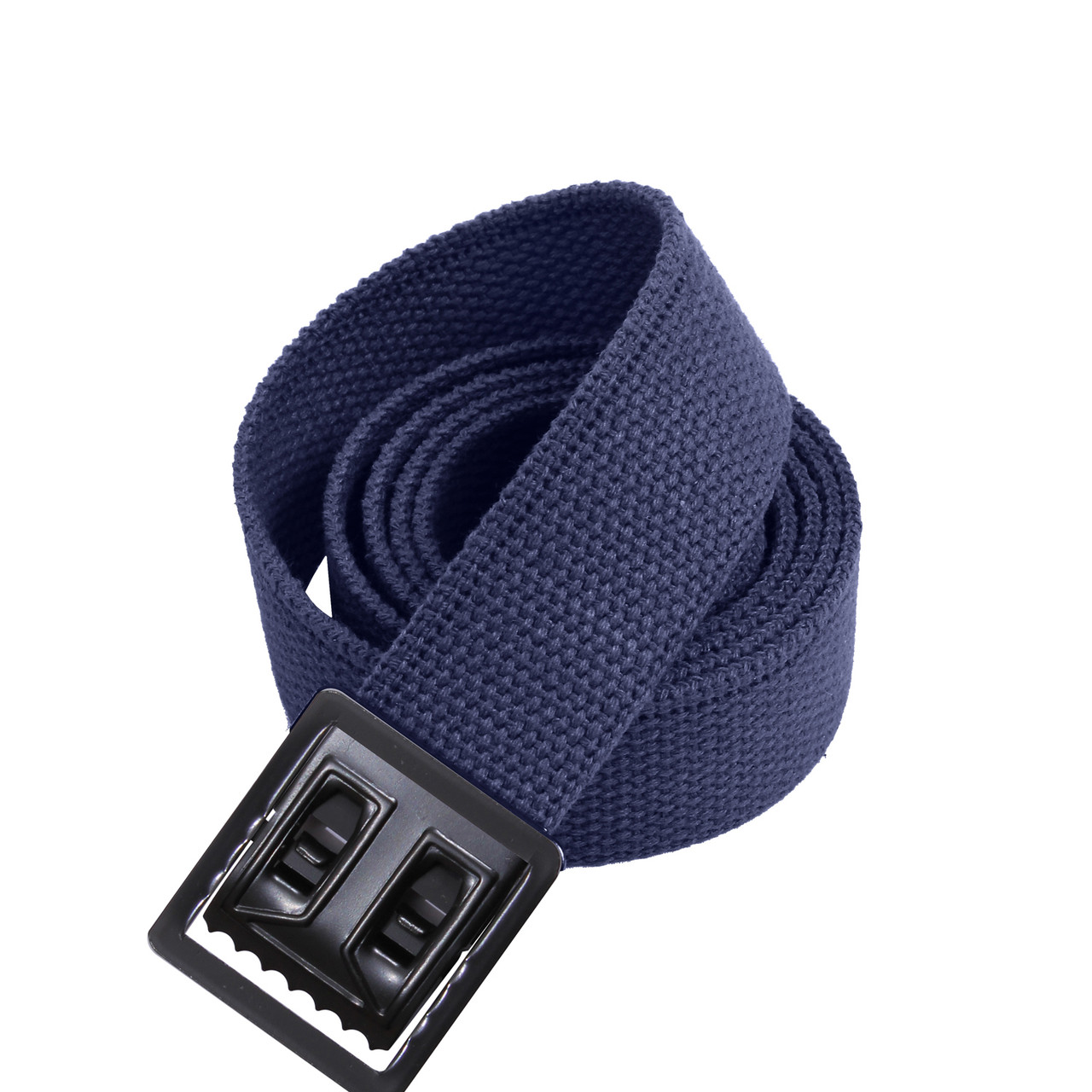 Rothco Military Web Belts With Open Face Buckle - 54" - Navy Blue/Black ...