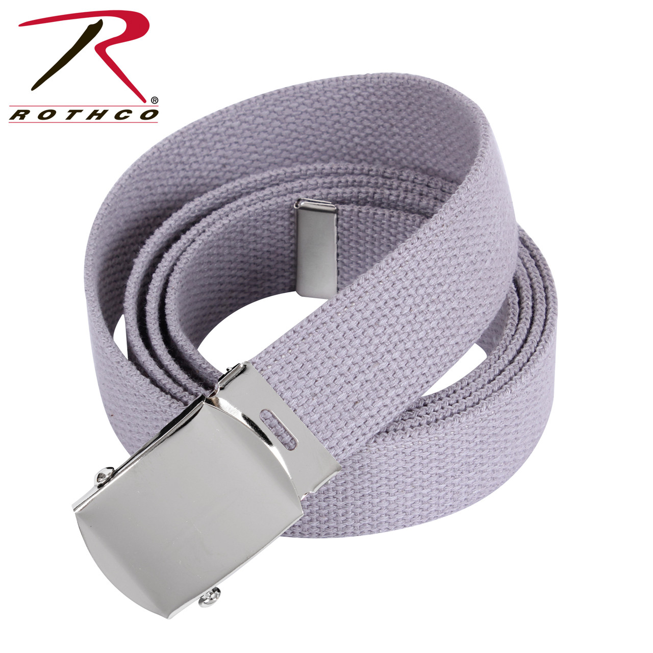 Rothco Military Web Belts - 54 Inches Long - Grey/Chrome Buckle - Hero ...