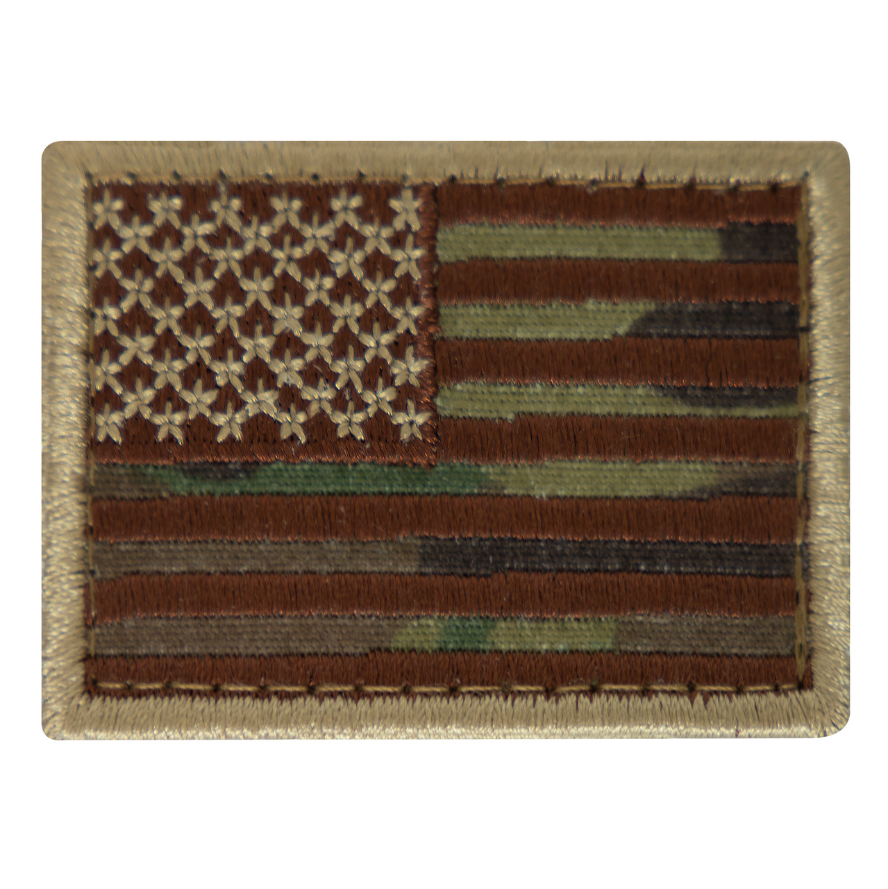Rothco Mini US Flag Patch With Hook Back - MultiCam - Hero Outdoors