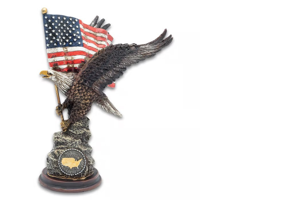 American Flag Eagle Statue - Hero Outdoors