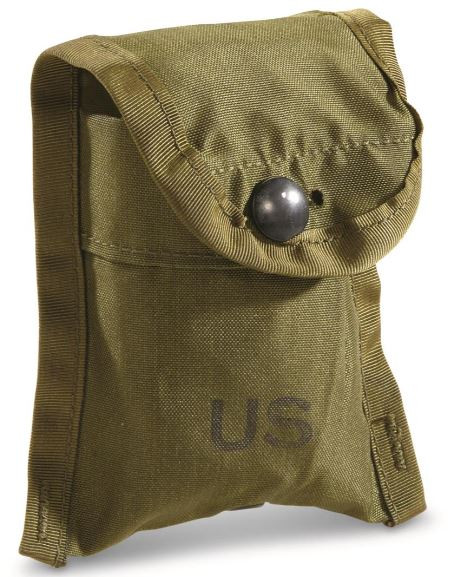 U.S. Armed Forces GI OD Compass Pouch w/Clip - Hero Outdoors