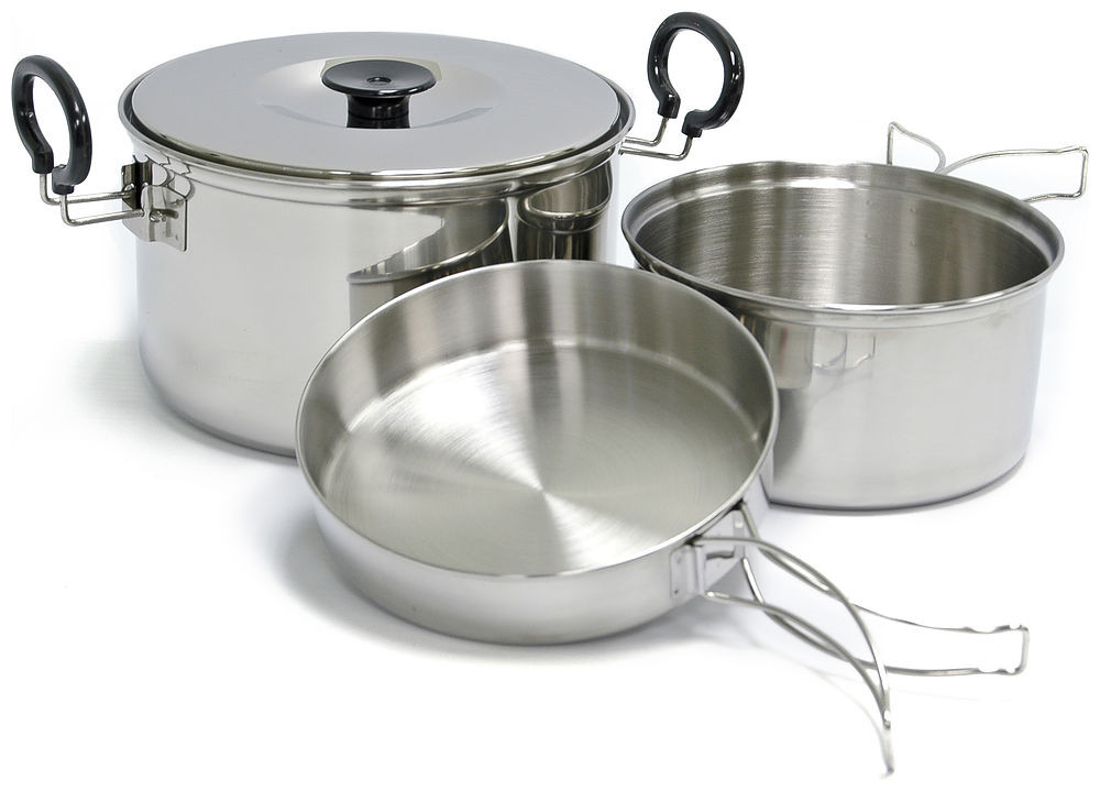 Chinook Plateau Stainless Steel Expedition Cookset - Hero Outdoors