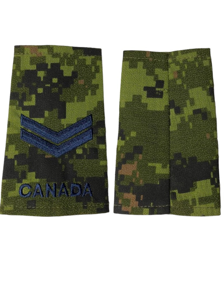 Canadian Armed Forces Cadpat Rank Epaulets Air Force - Corporal - Hero ...