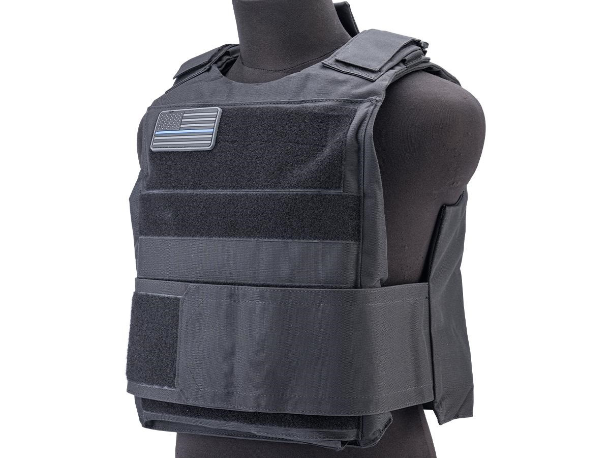 MATRIX Heavy Duty Slick Body Armor Vest w/ Loop Patch Panel