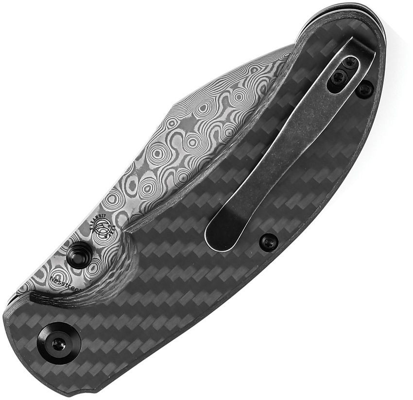 Nesstreet Button Lock Damascus
