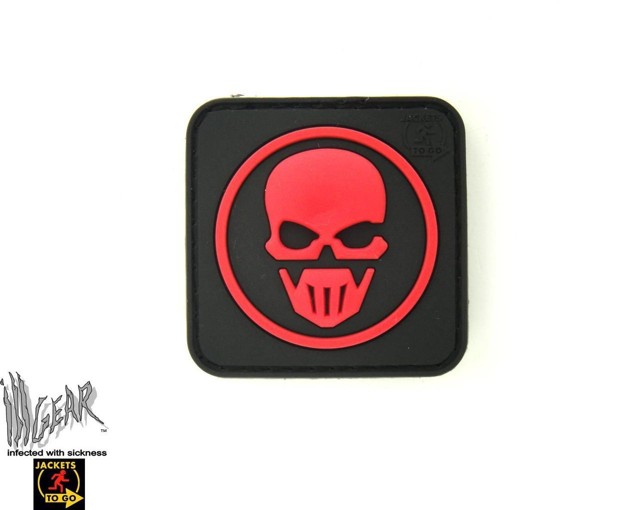 Recon Skull PVC - Red - Morale Patch - Hero Outdoors