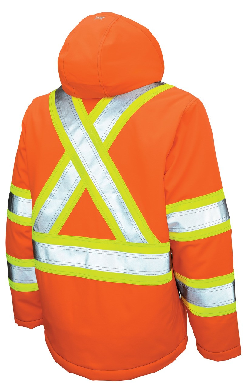 Insulated Flex Safety Jacket (Fluorescent Orange)