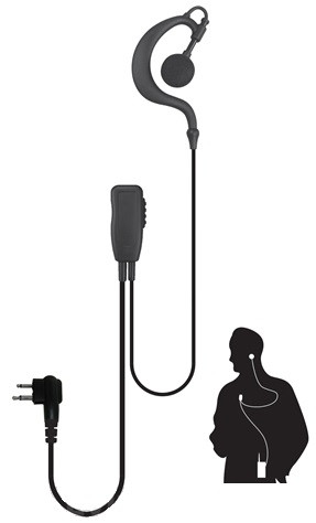 Microphone - Code Red Headsets Watchman Lapel w/PTT - Motorola 2 Pin ...
