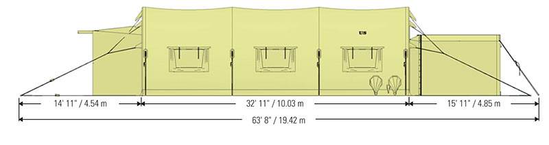 HDT Airbeam Shelter Model 32 - Tan In Crate - Hero Outdoors