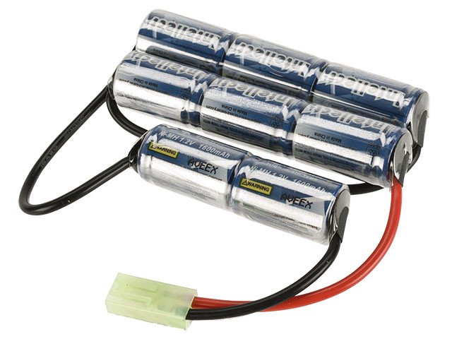 Intellect 9.6v 1600mAh NiMH Battery - 3 Stick Custom Type - Hero Outdoors