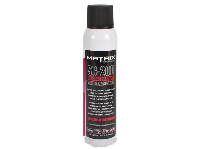 Matrix Competition Grade Airsoft / Firearm Silicone Lubricant Oil Spray ...