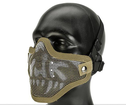 Matrix Iron Face Carbon Steel Mesh "Striker V1" Lower Half Mask ...